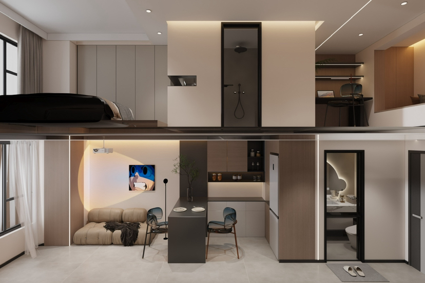 室内设计 |一份loft的答卷_留白设计事务所-站酷ZCOOL