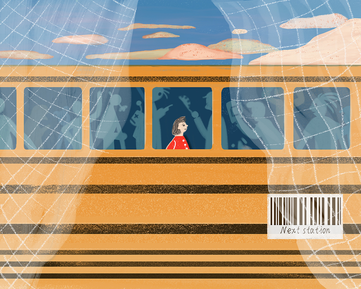 lisk feng作品临摹+半创作《黄昏的列车》_插画初丁hara-站酷ZCOOL