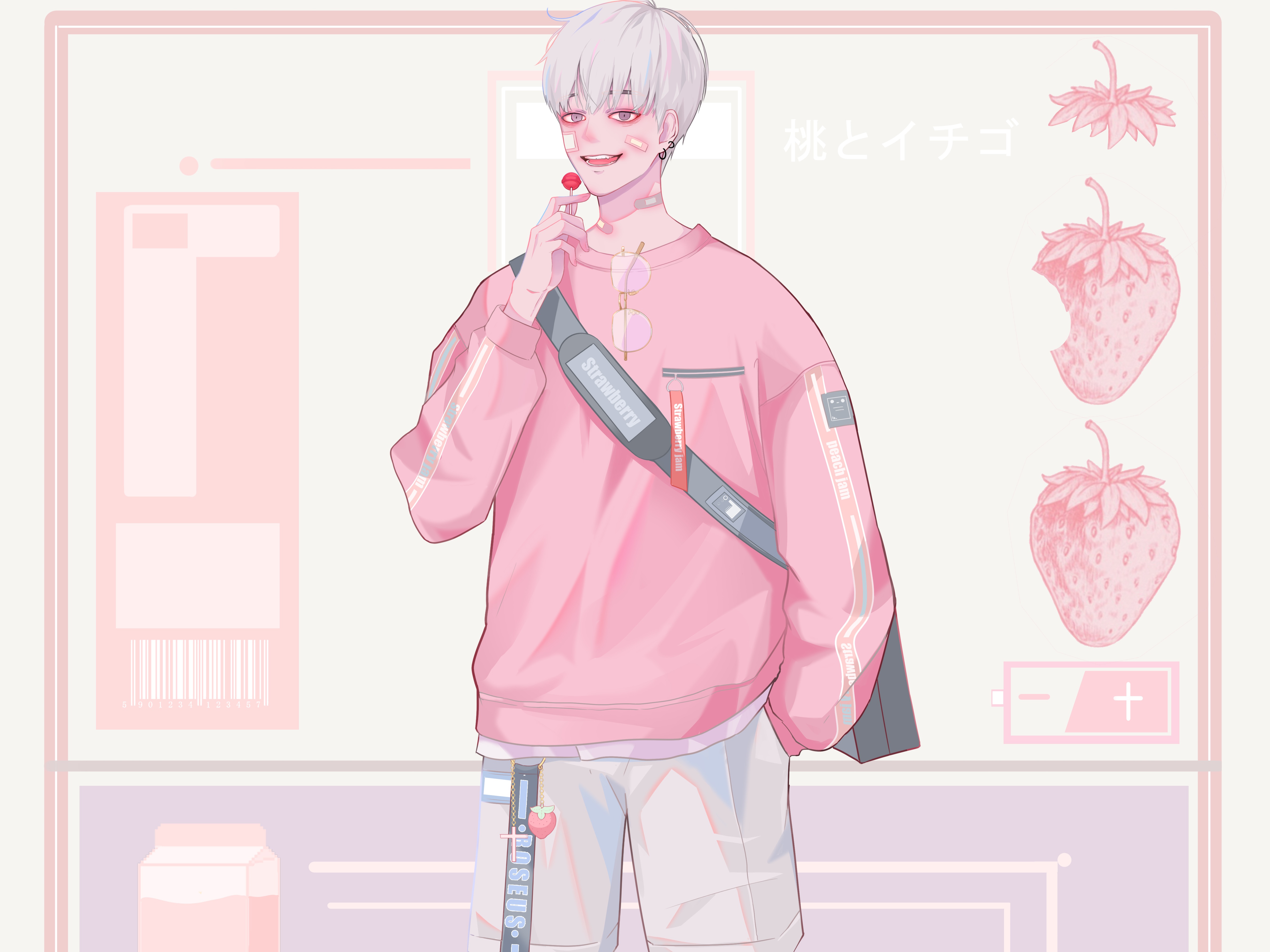 草莓男孩_peach19-站酷ZCOOL