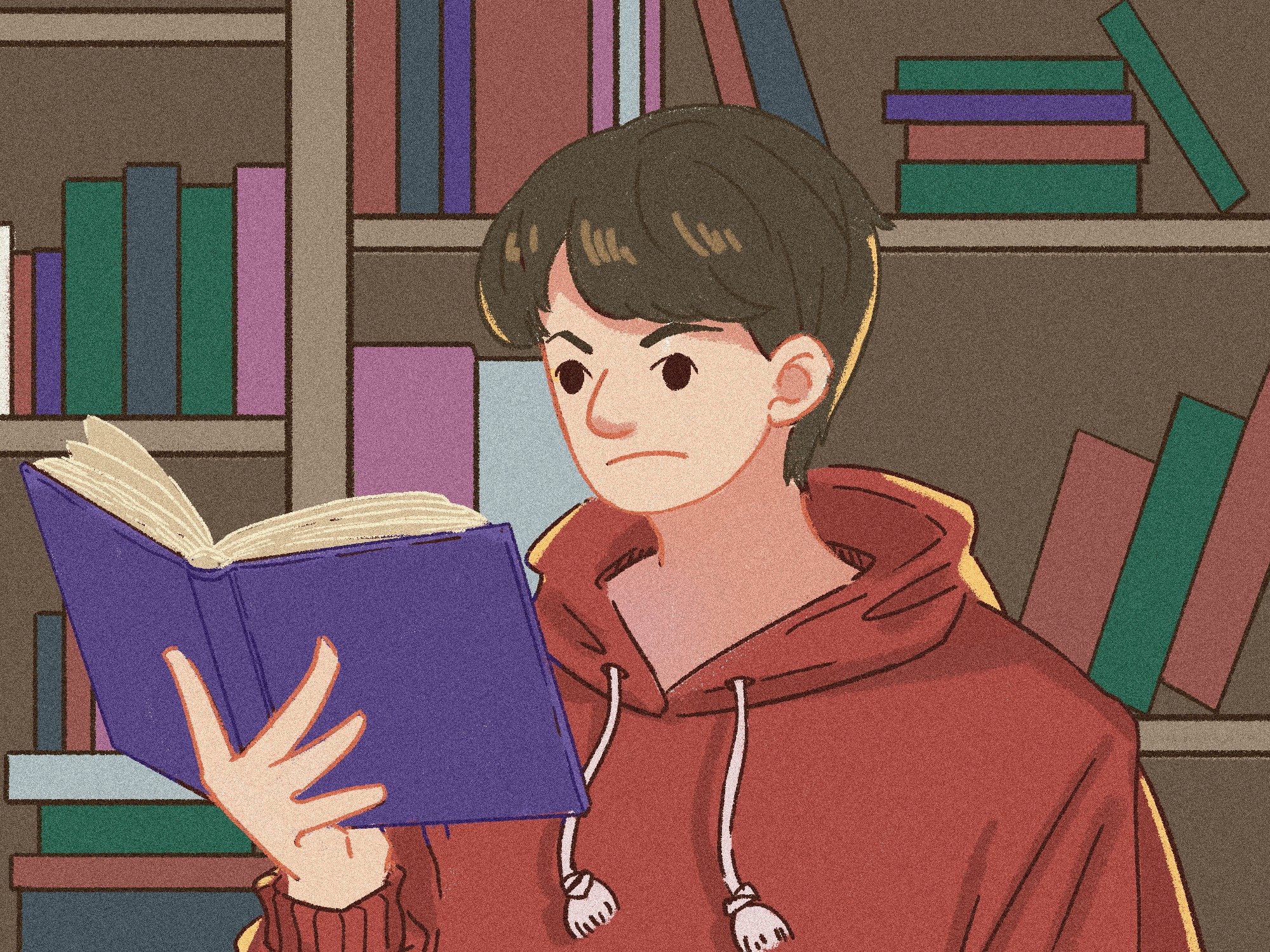 reading boy_公子无状态-站酷ZCOOL