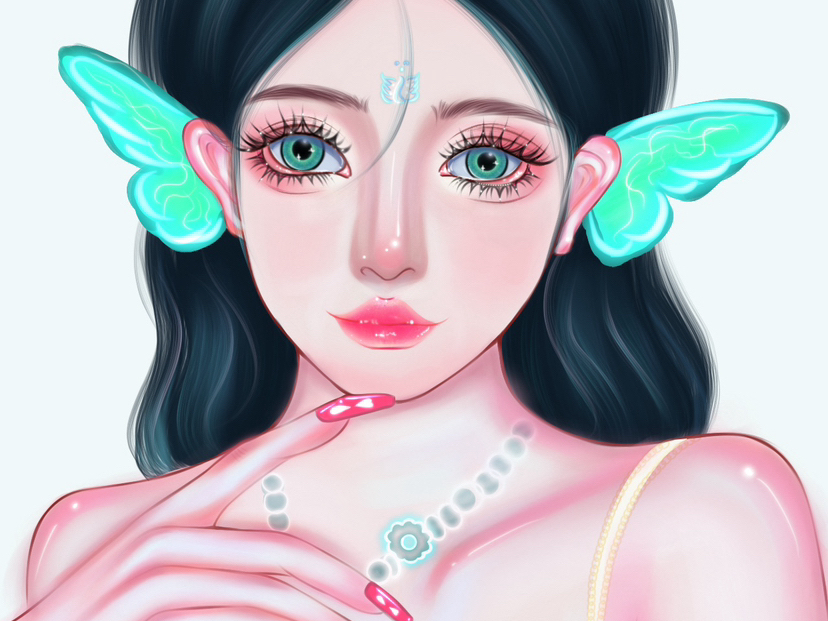 ipad插画头像_Z527905842-站酷ZCOOL