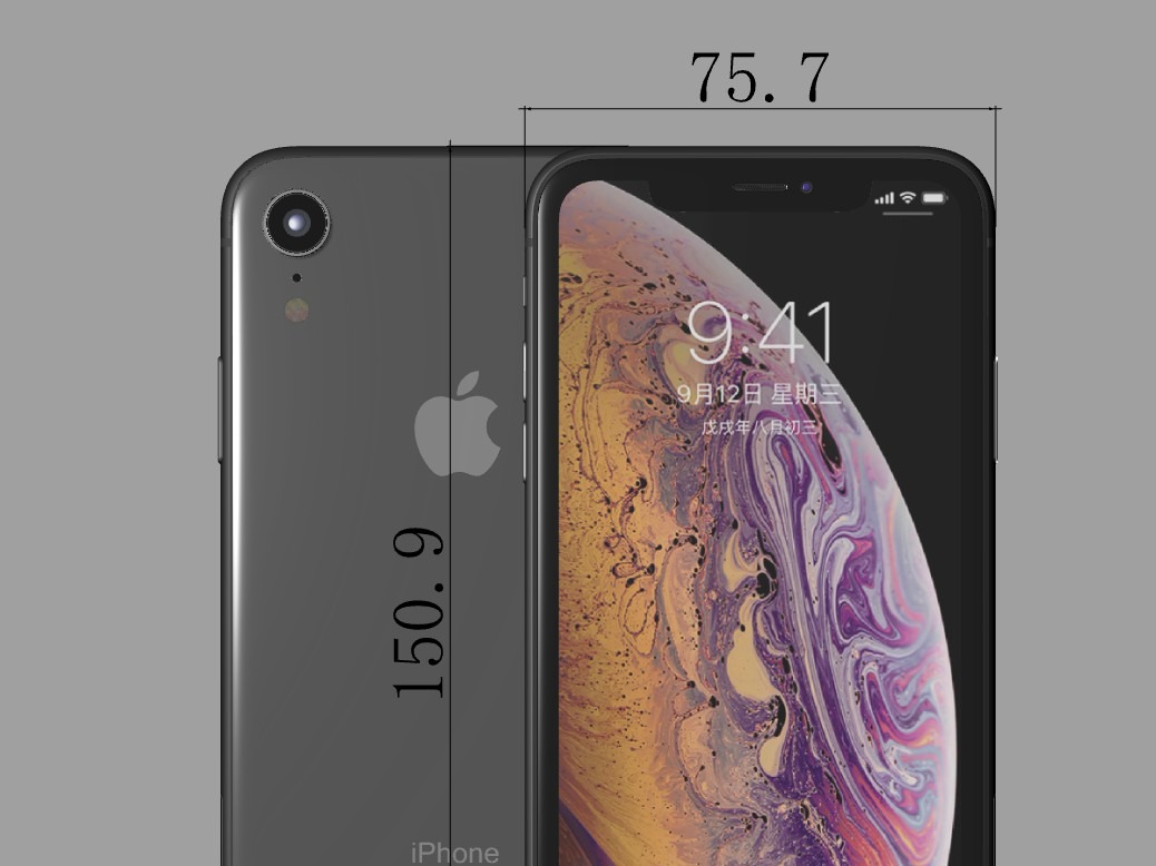 iphone XR 3D模型犀牛建模 还原真机的效果_198精品3D模型-站酷ZCOOL