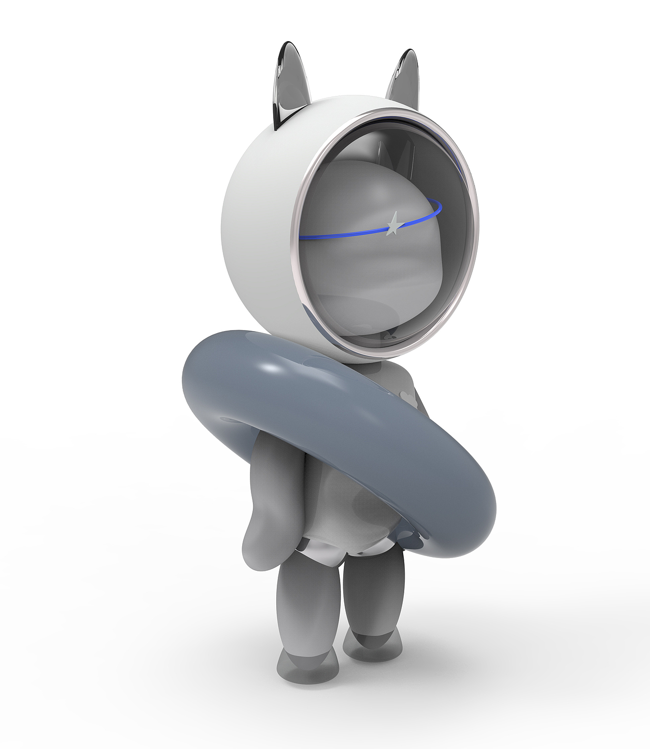 流浪的兔子x立体IPx孤独的星星_稚鱼呀-站酷ZCOOL