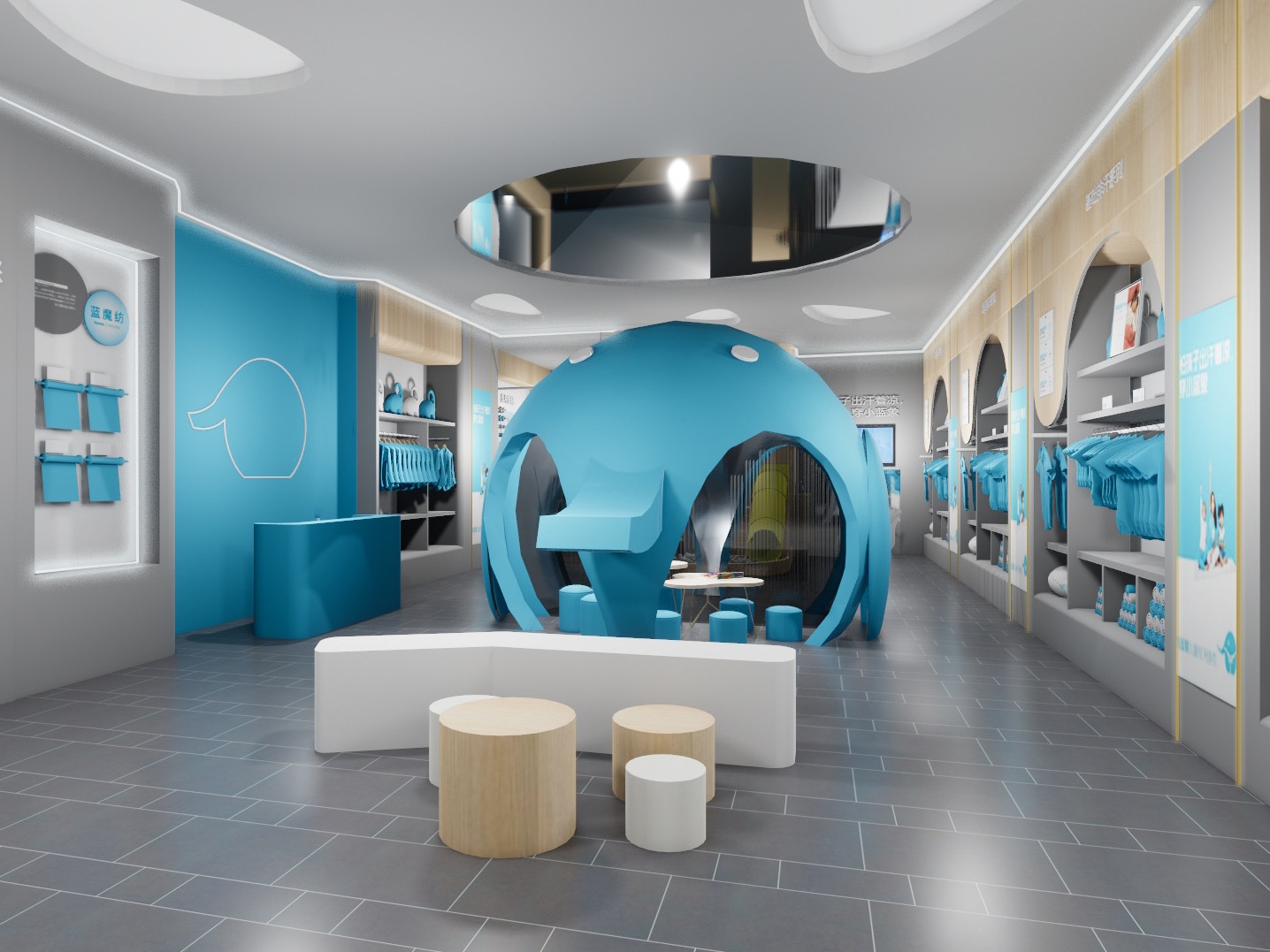 原创空间｜小蓝象儿童睡衣品牌店铺_GINA阿奇-站酷ZCOOL