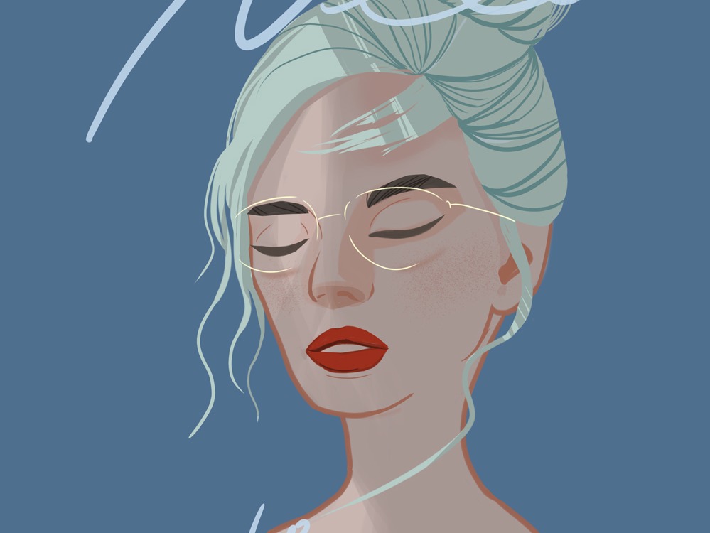 最近画的一些女孩插画_lynn_7yu-站酷ZCOOL