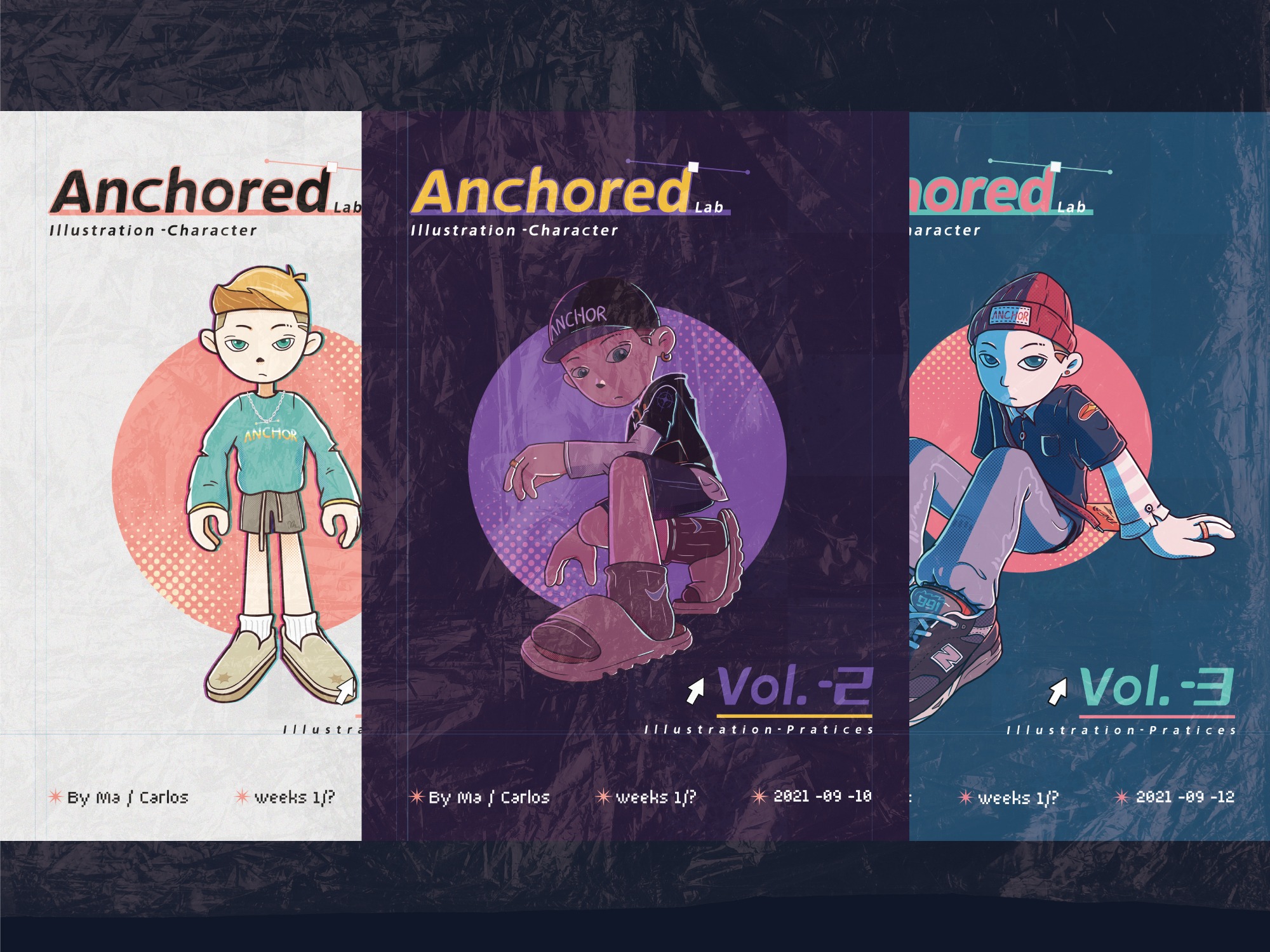 「个人练习」Character Practice_Anchored-站酷ZCOOL