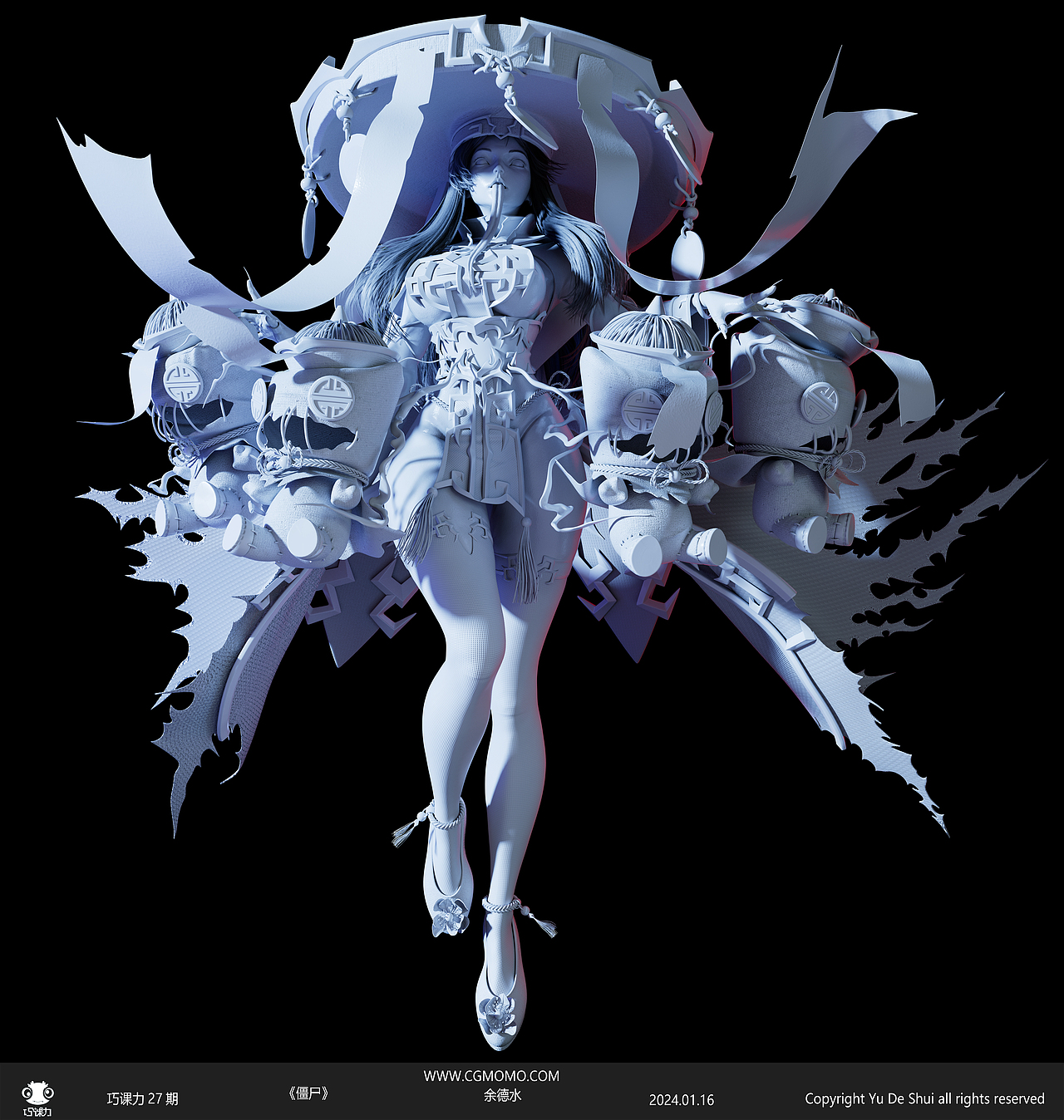 【学员作品】余德水--《僵尸》_巧课力CGmomo-站酷ZCOOL