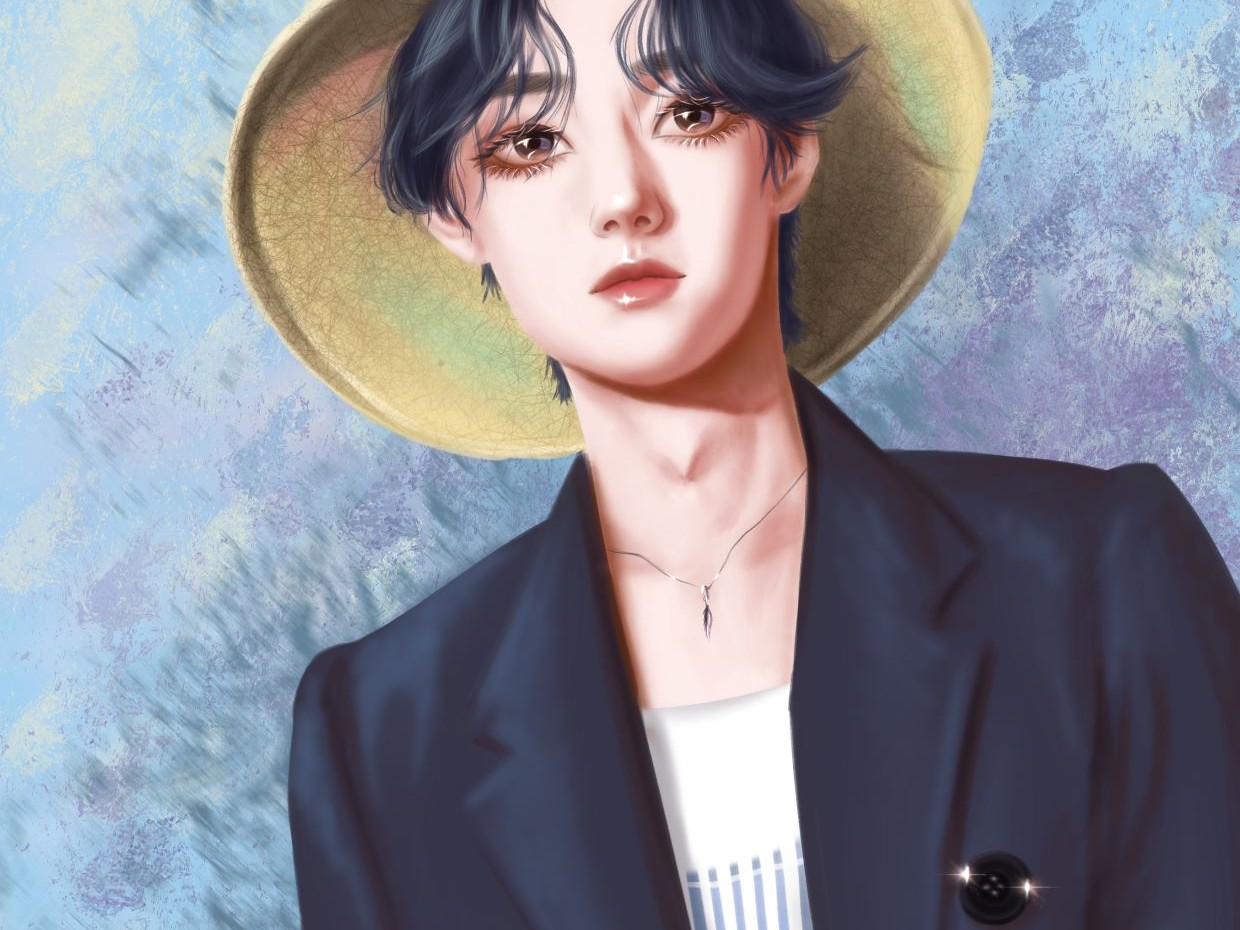 厚涂半身人像_很爱香菇-站酷ZCOOL