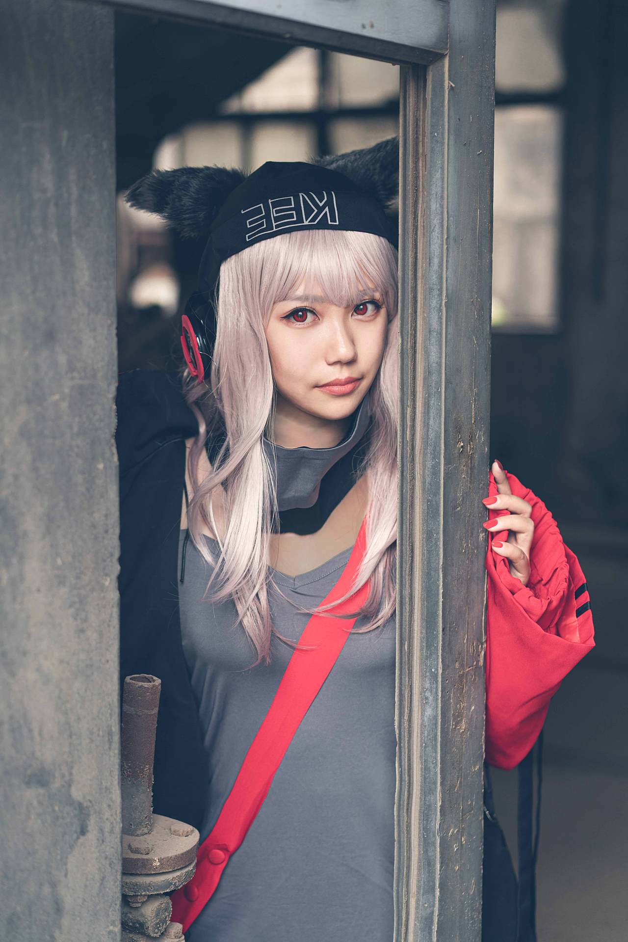 【cosplay】明日方舟-霜叶cos_半瞳Hitomi-站酷ZCOOL