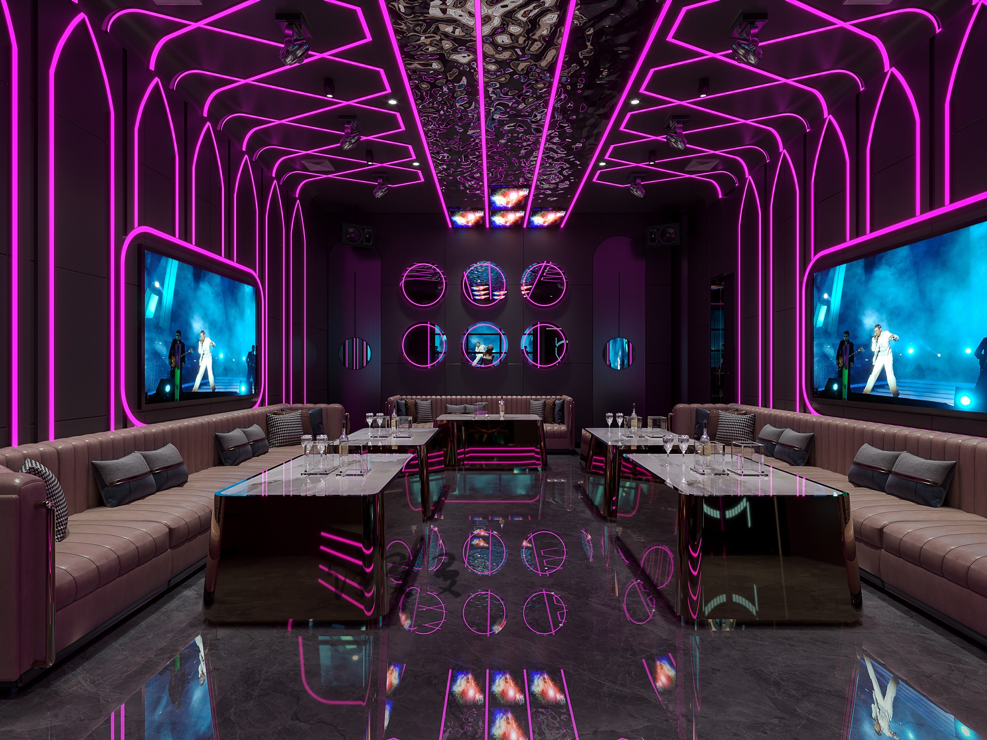 KTV设计案例||声音永传动，追寻记忆的流金岁月。_XU徐曼曼-站酷ZCOOL