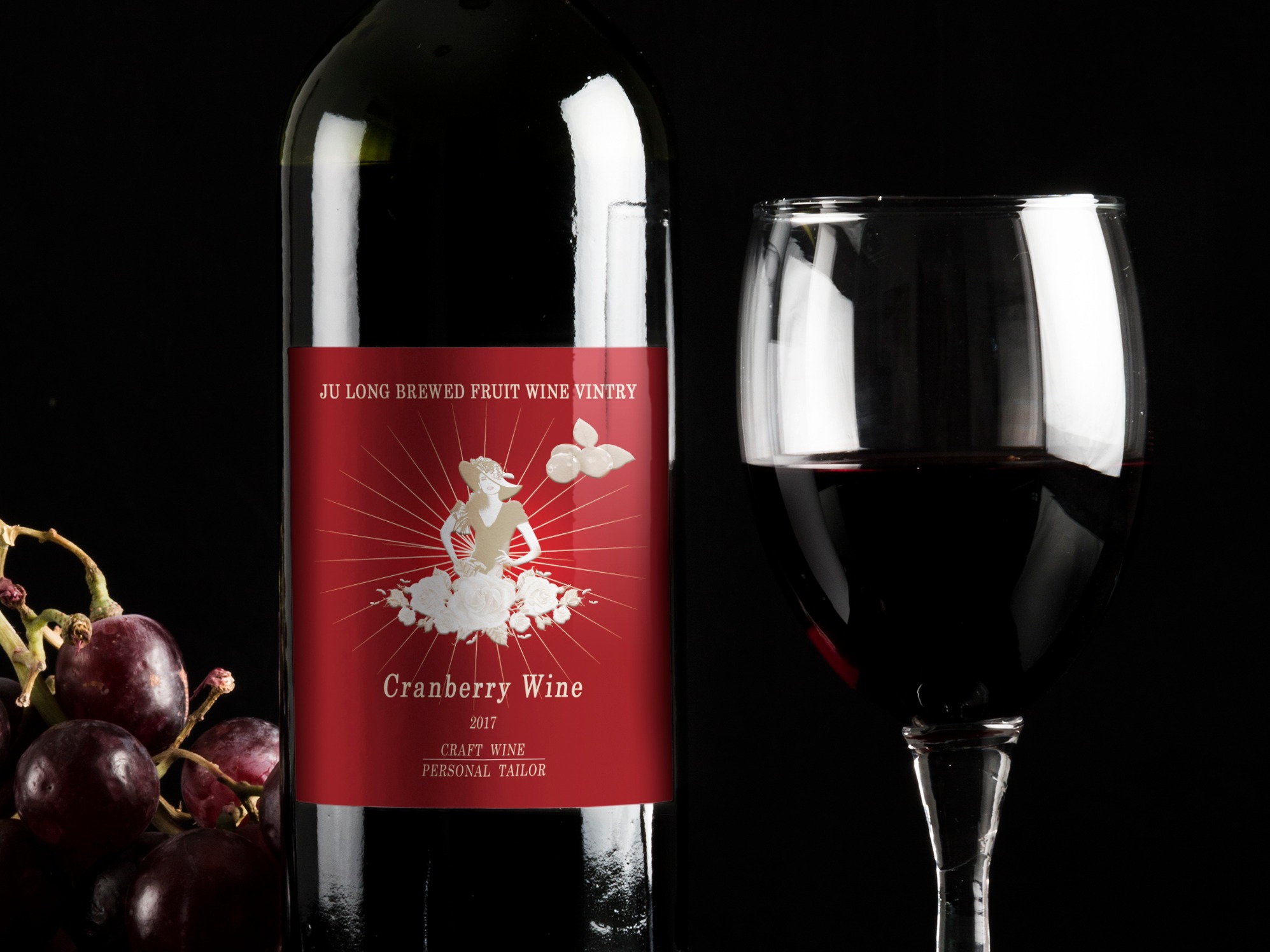 红酒包装_四叶草Lucky-站酷ZCOOL