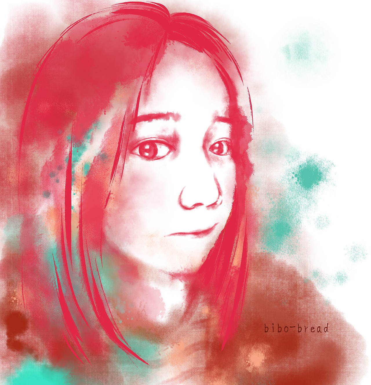 水墨头像系列_bibo_bread-站酷ZCOOL