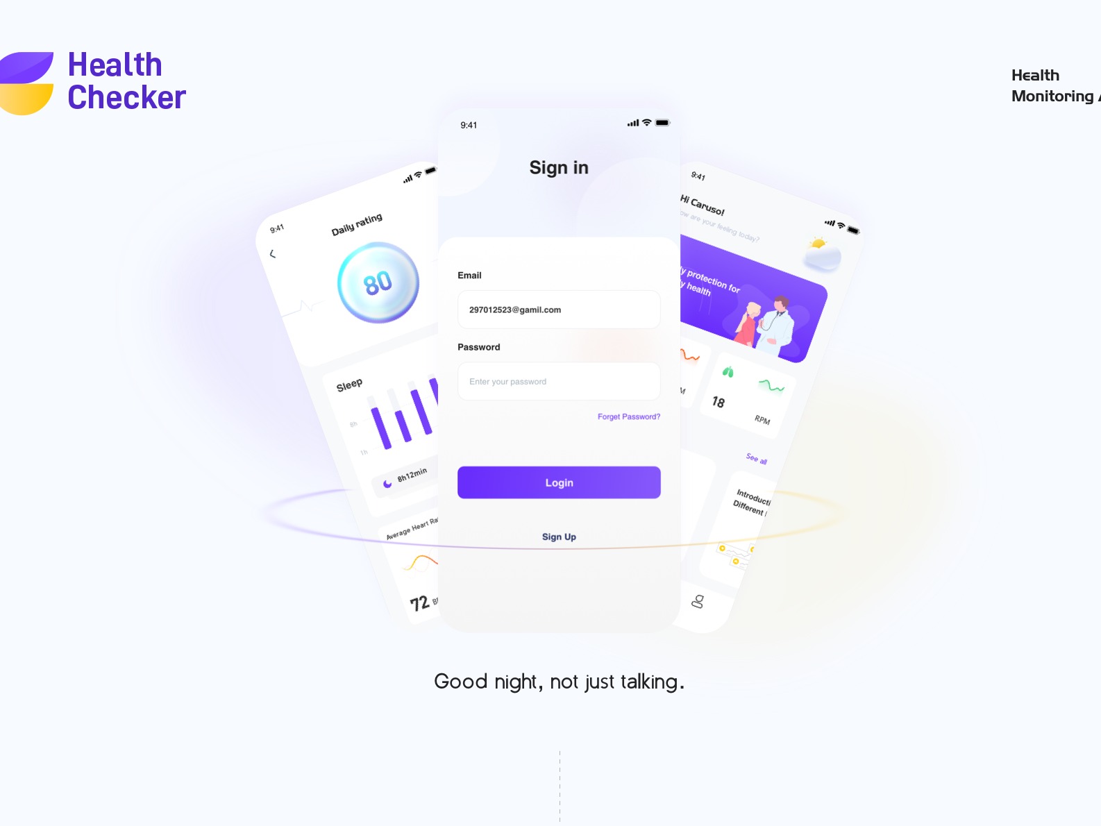 Health Checker 健康监测 APP_goldenlion-站酷ZCOOL