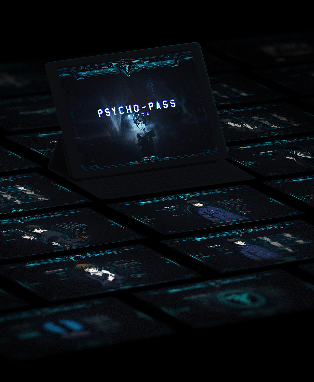 PSYCHO-PASS 页面设计_王瞾-站酷ZCOOL