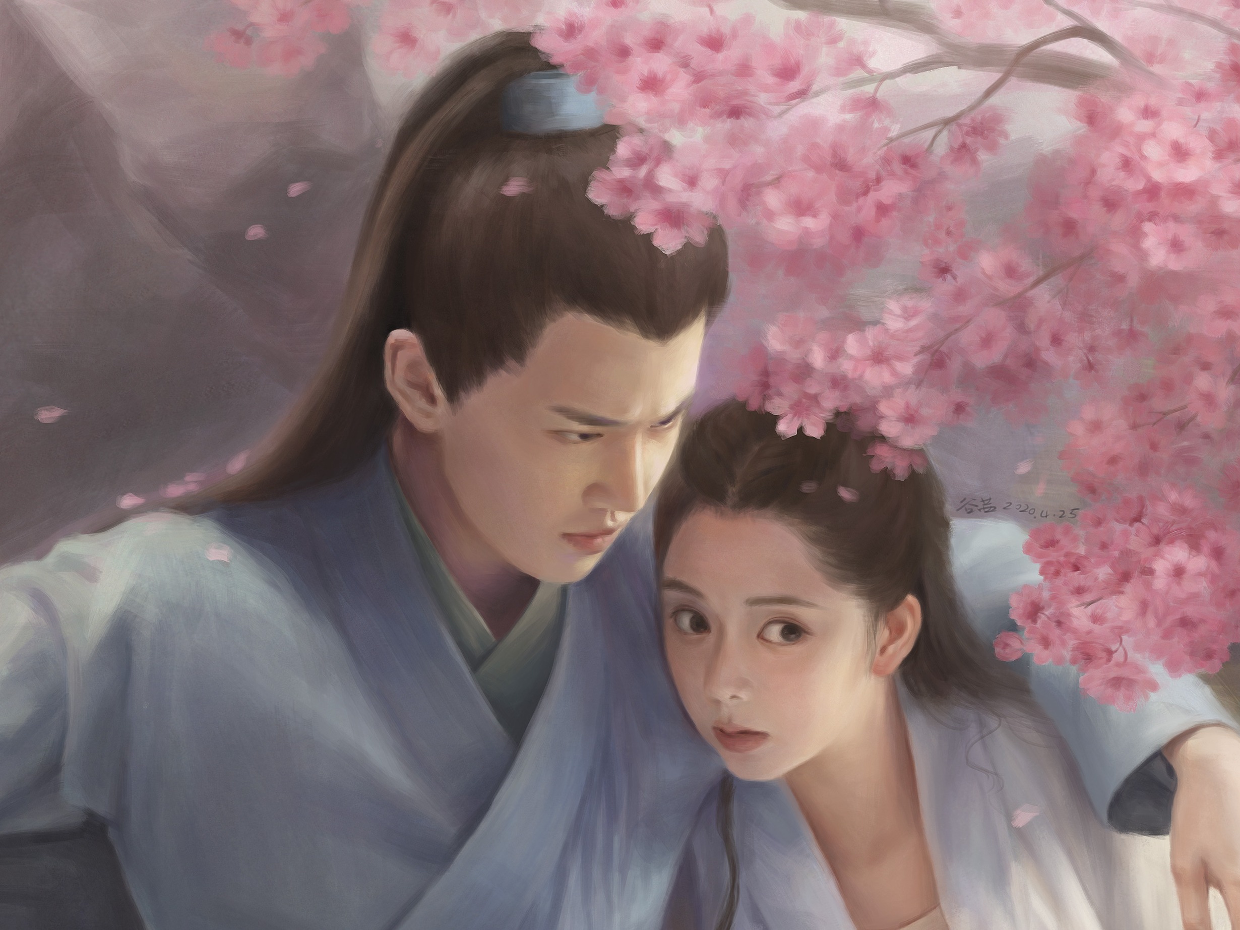 锦衣之下一下CP同人图_喵茜茜阿姨-站酷ZCOOL