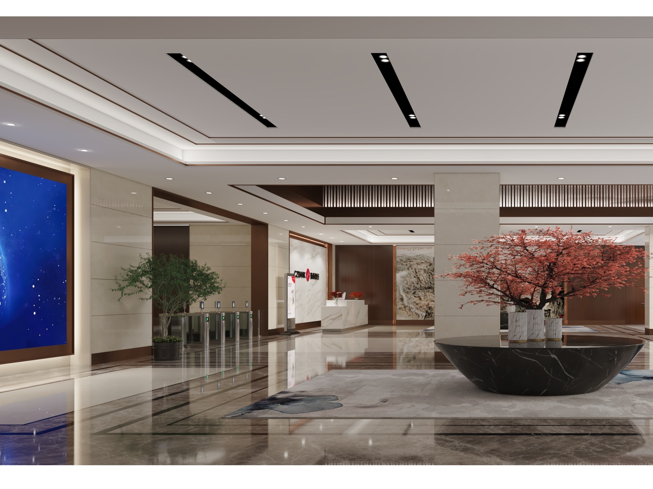 银行大堂_shadowworks-站酷ZCOOL