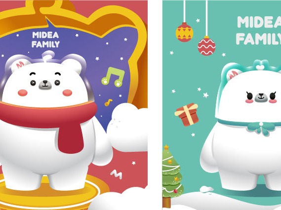 Midea Family Q版形象设计_LOGO927品牌-站酷ZCOOL