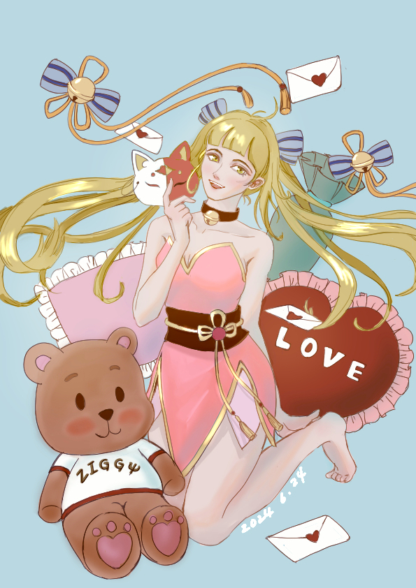 狐狸面具和女孩子_ziggy插画-站酷ZCOOL