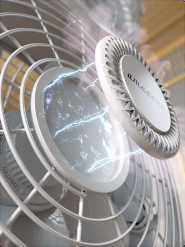 Amadana 艾曼达三头循环扇风扇_杭州数模CG-站酷ZCOOL