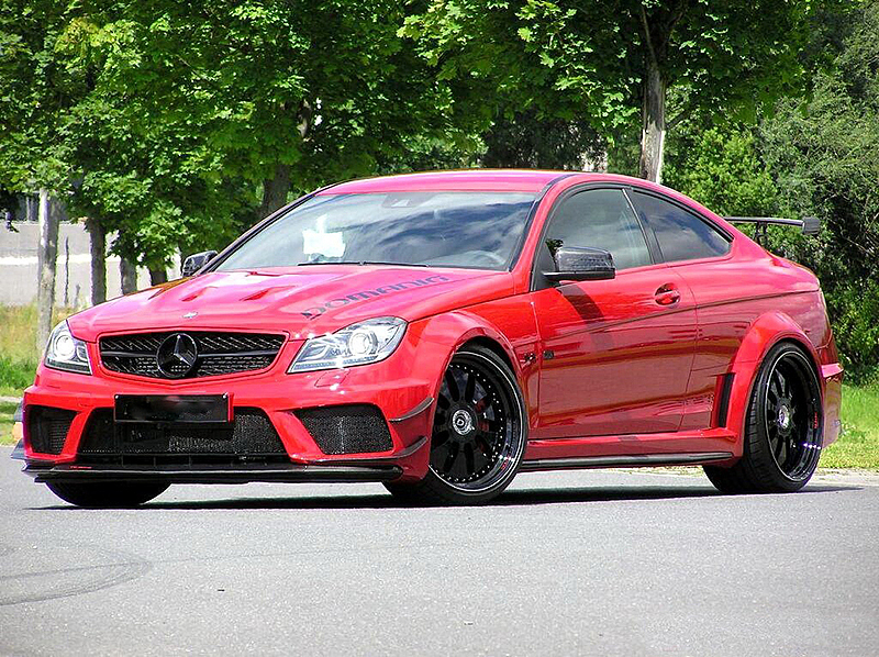 奔驰 C级W204 AMG两门DOMANIG宽体_v13760888422-站酷ZCOOL