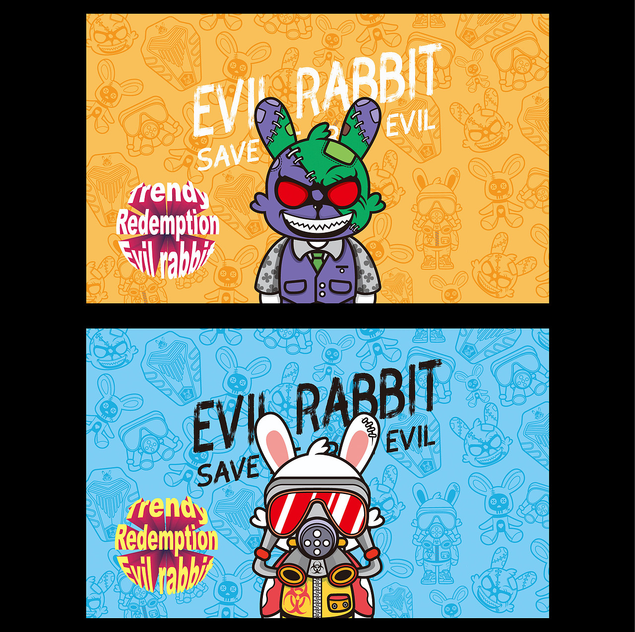 原创潮流ip·EVIL RABBIT|插画|商业插画|ZyouSdesign_原创作品-站酷ZCOOL