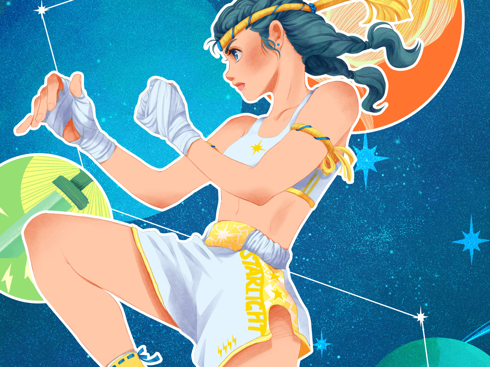 FIGHT GIRL——泰拳女孩STAR LIGHT_布布酱AW-站酷ZCOOL