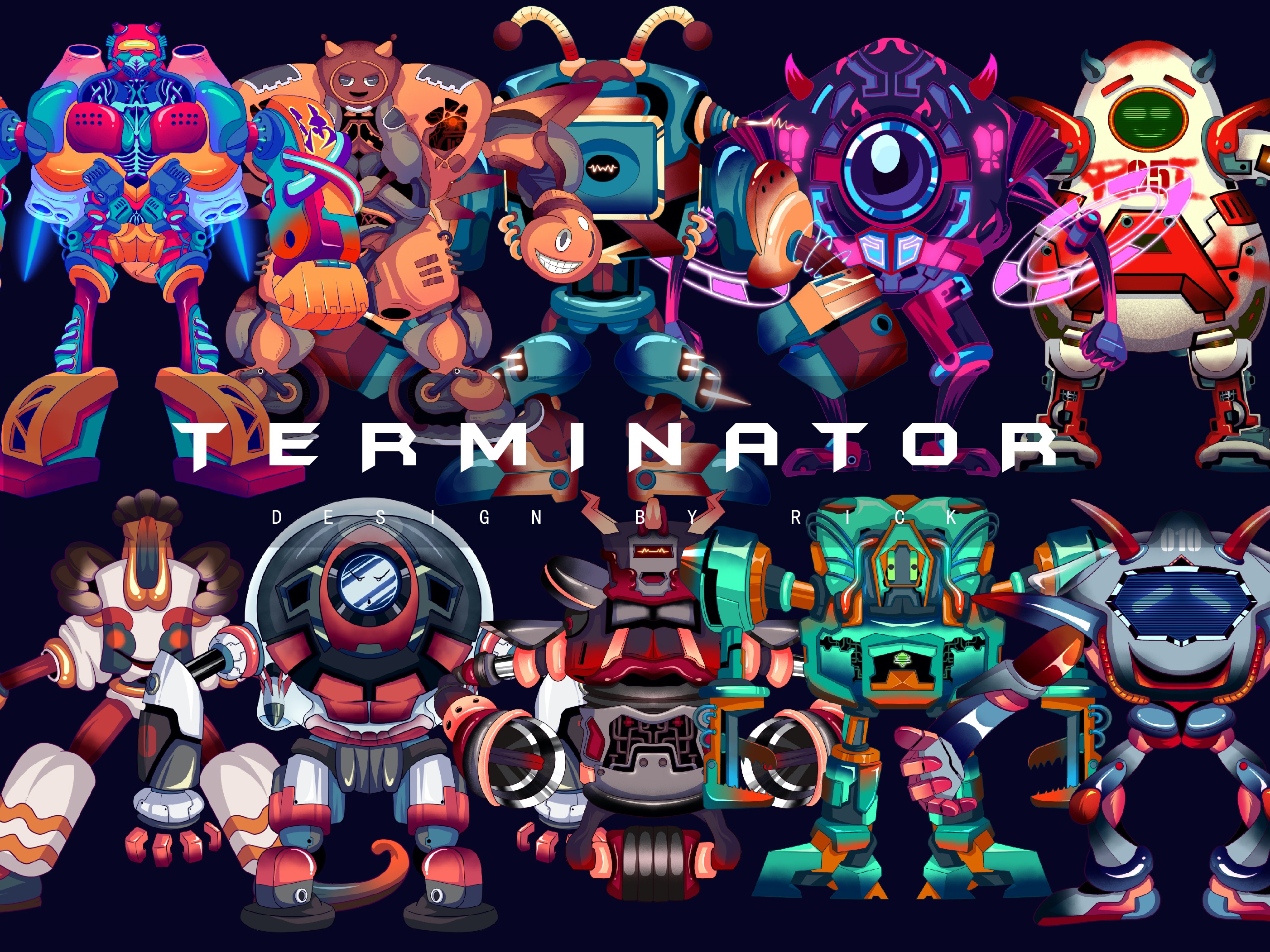 《Terminator family》_RICK迁-站酷ZCOOL
