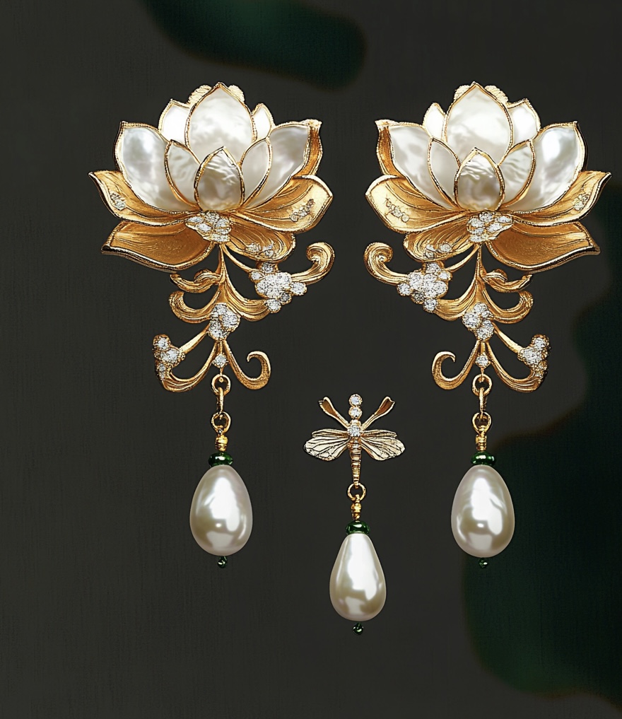 荷叶蜓｜国风元素首饰设计灵感分享_猫朵设计-站酷ZCOOL