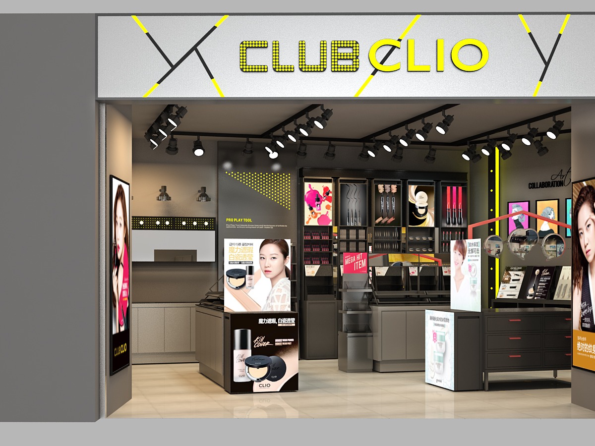 韩国CLUB CLIO品牌集合店终端形象--福州泰和广场店_陌泉-站酷ZCOOL