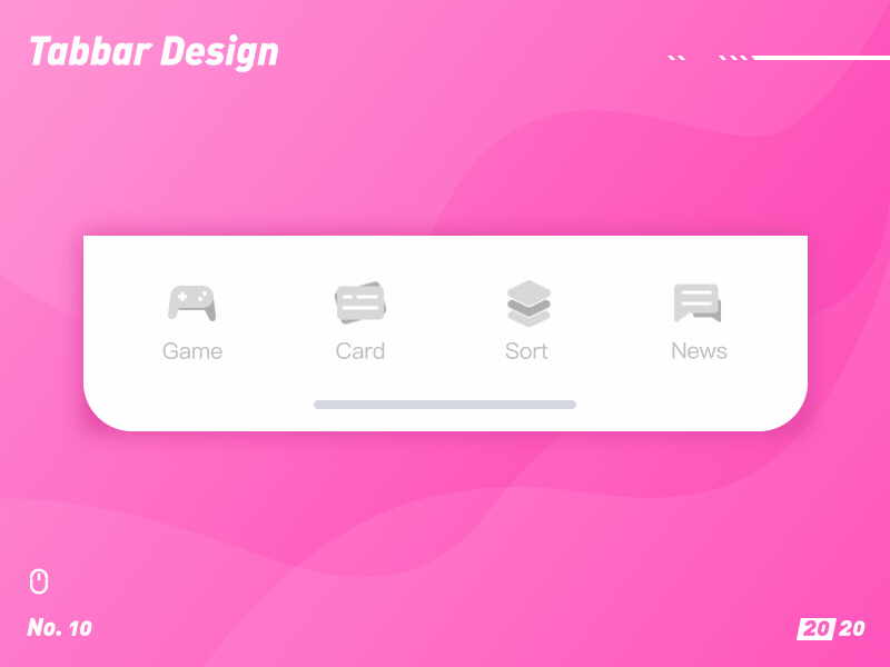 「Tabbar Animation」20组图标动效合集_ItsFrank-站酷ZCOOL
