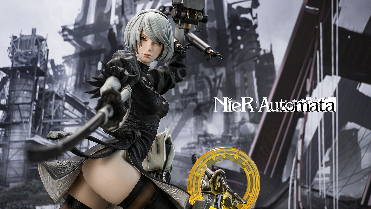 尼尔机械纪元2B雕像📷_ssssheng-站酷ZCOOL