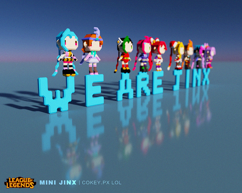 LOL mini JINX_Cokey_可乐-站酷ZCOOL