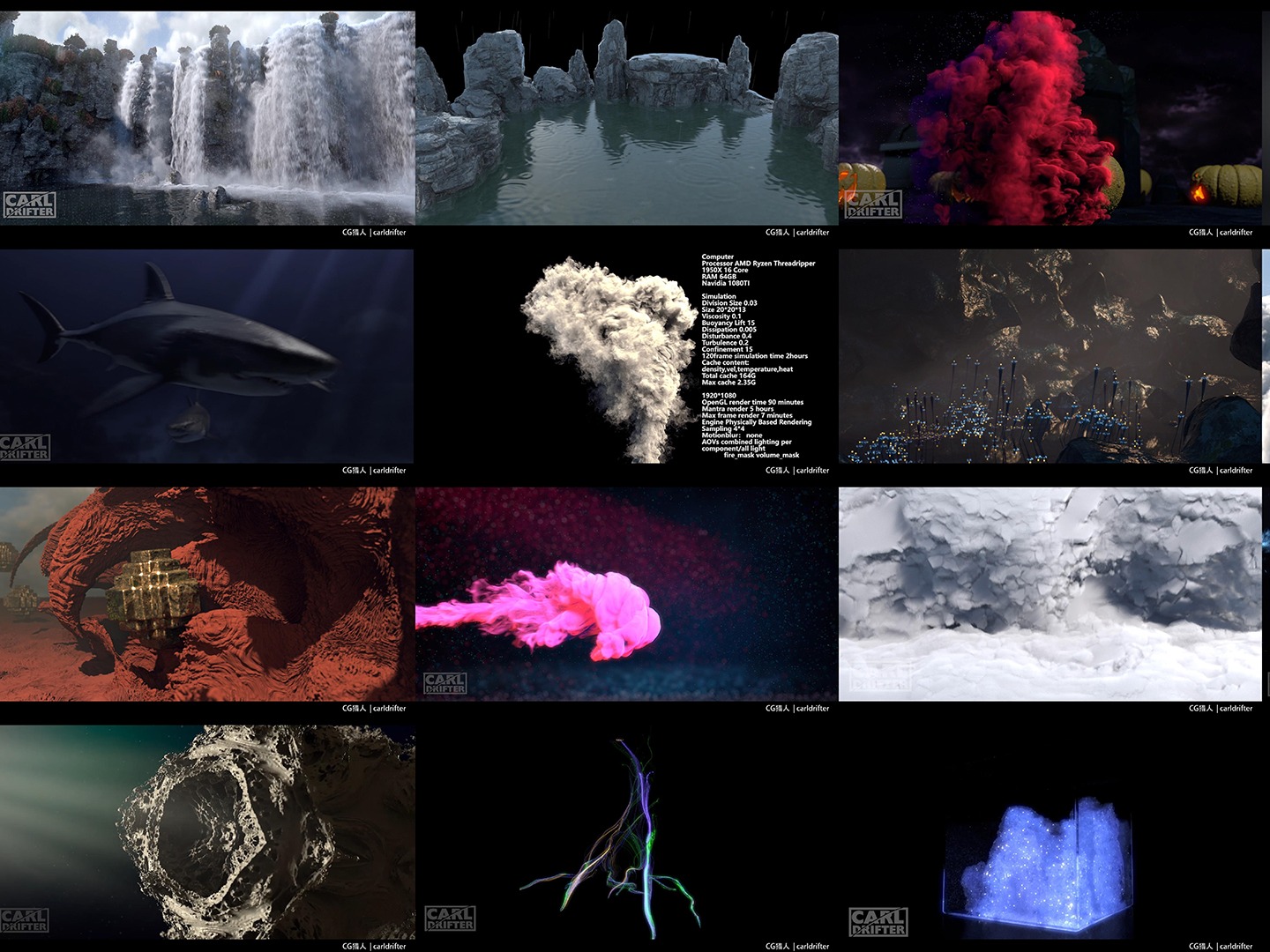 houdini CG猎人2018 练习作品合集上_carldrifter-站酷ZCOOL