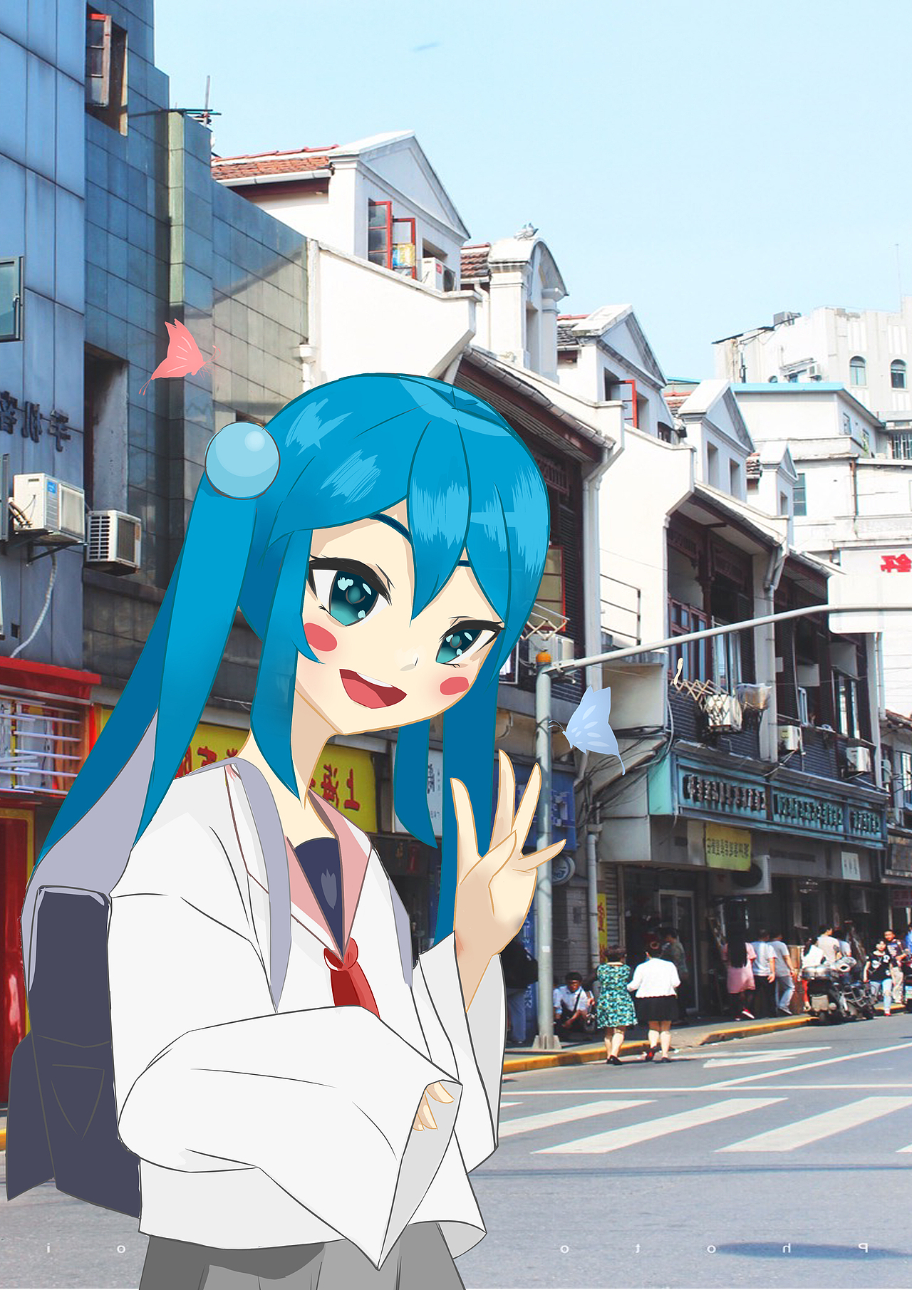 街道偶遇Miku_是赟涵君不是涵君-站酷ZCOOL