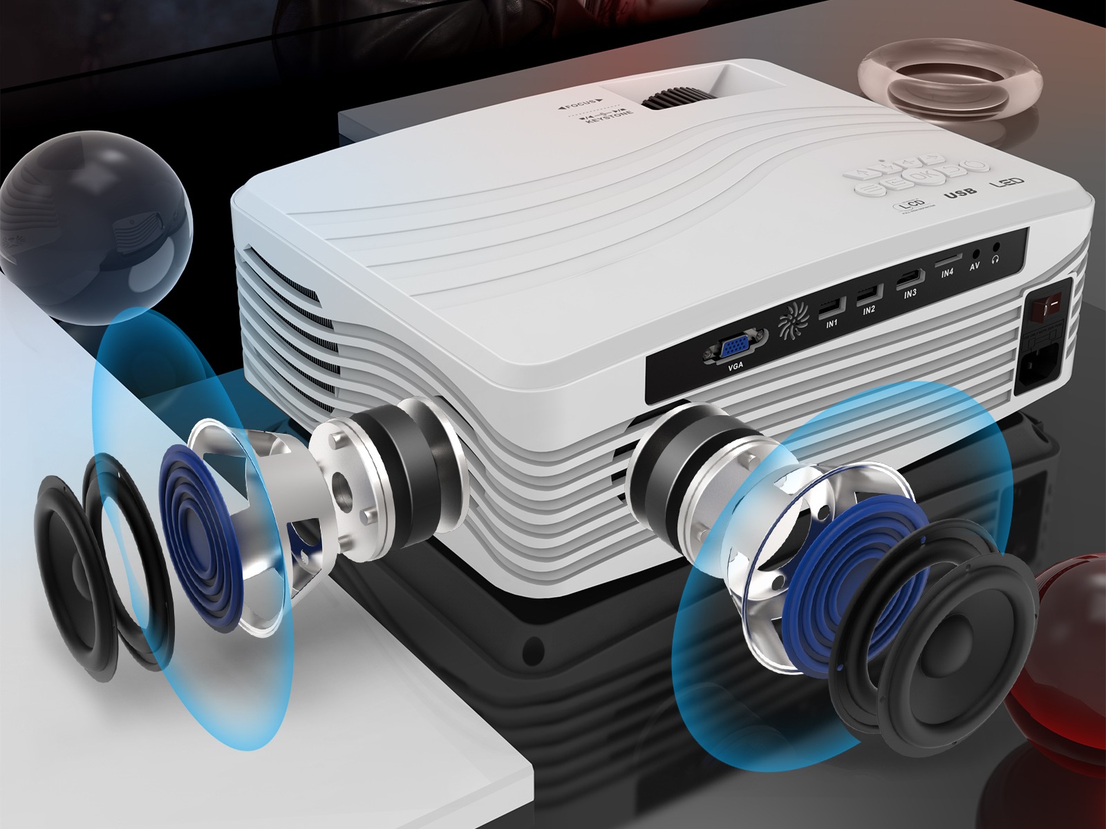 投影仪-亚马逊 3D 主图A+ 平面设计_温工-站酷ZCOOL