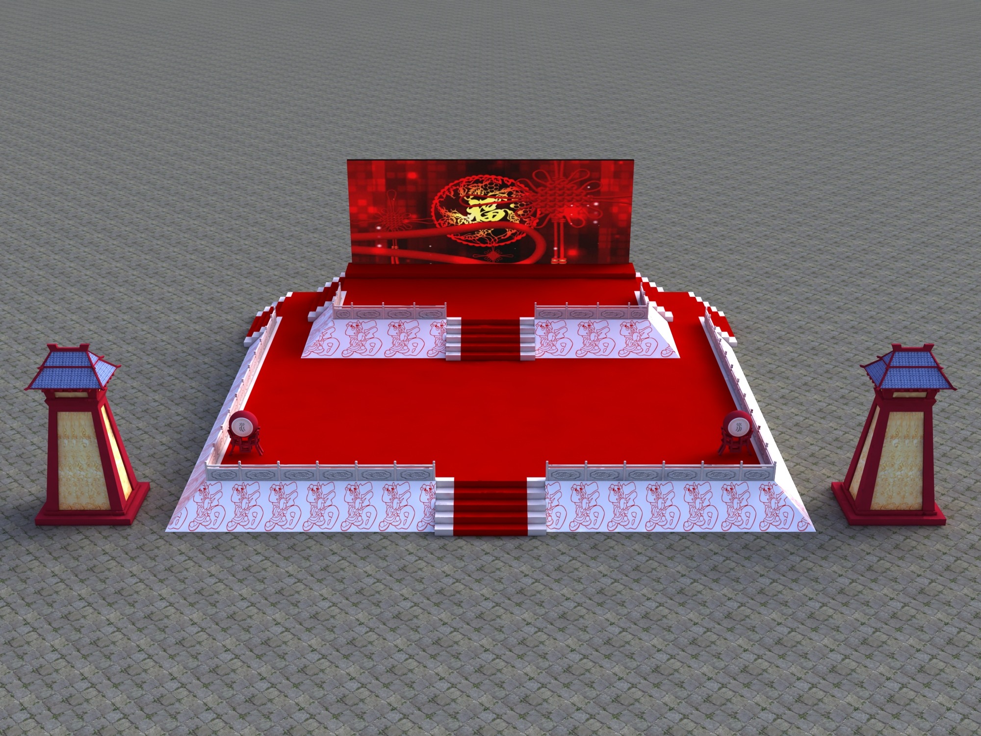 某户外国风舞台设计_DGCC-站酷ZCOOL