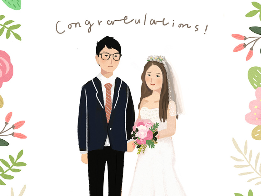 🤵👰新婚贺图💗_Gin_ny-站酷ZCOOL
