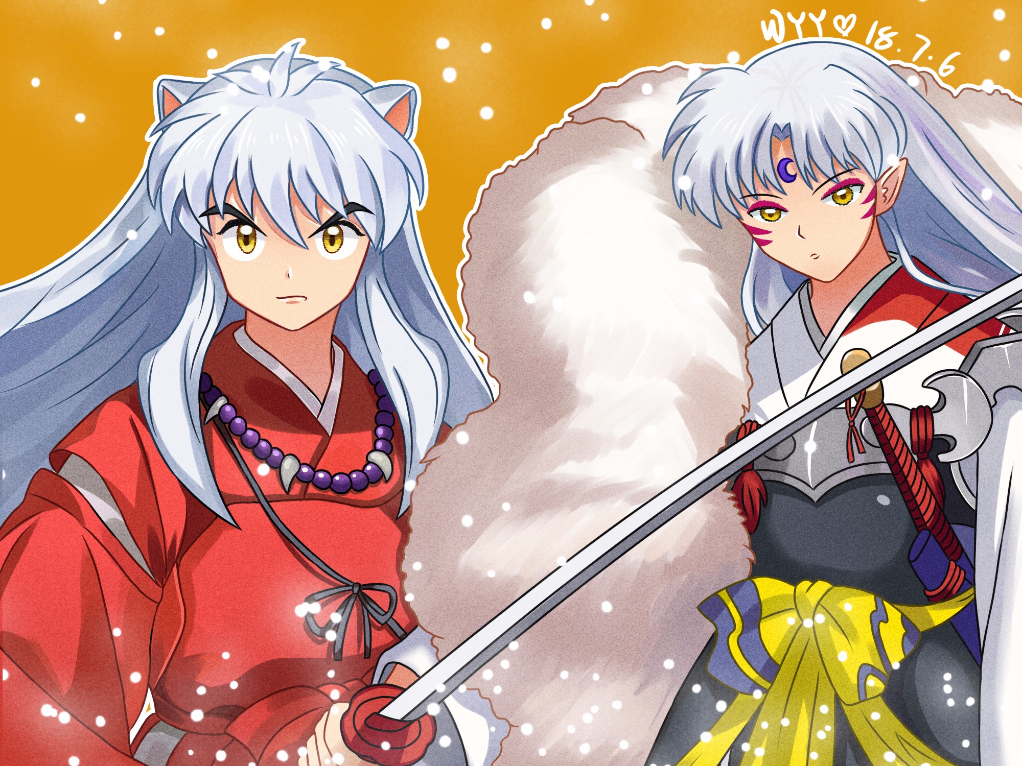 犬夜叉&杀生丸_可爱怡-站酷ZCOOL