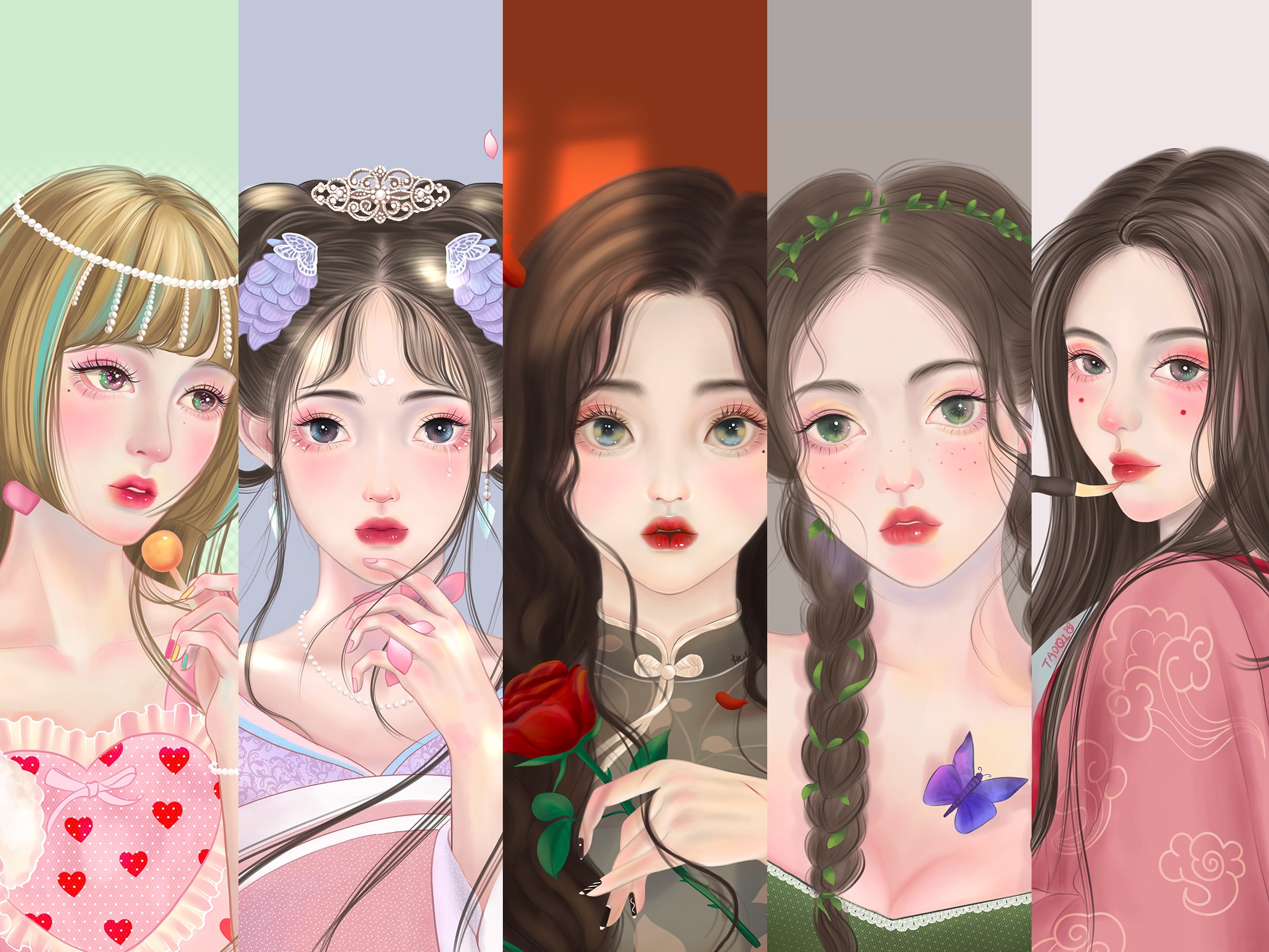 少女篇（一）_桃七MIA-站酷ZCOOL