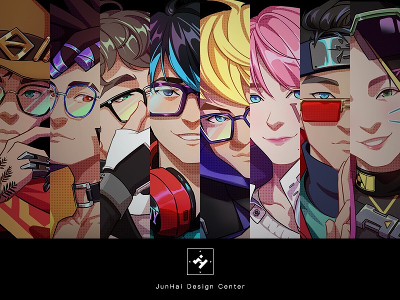 JHDC成员插画_干脆面面面面-站酷ZCOOL