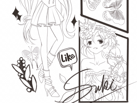 贴纸稿完成_suki爱画画-站酷ZCOOL