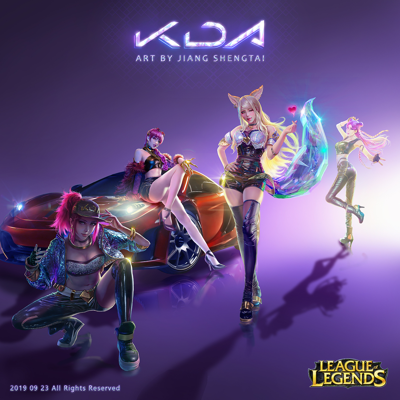 【英雄联盟】KDA女团新版壁纸&专辑封面_朝阳皮皮虎-站酷ZCOOL