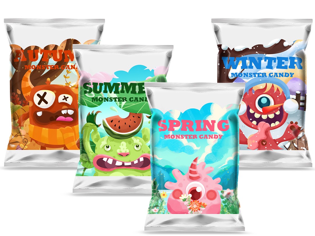 MONSTER CANDY（包装系列）_ad钙奶周-站酷ZCOOL