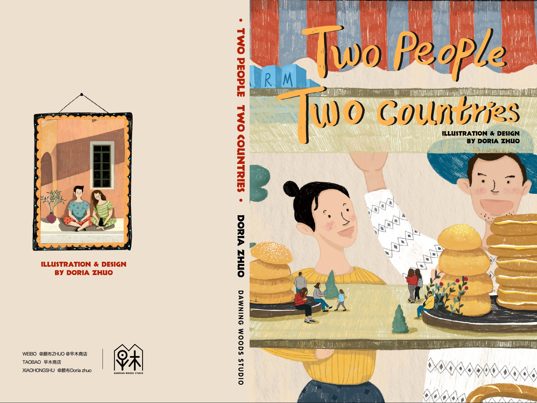 《Two people two countries》个人绘本_颜布-站酷ZCOOL