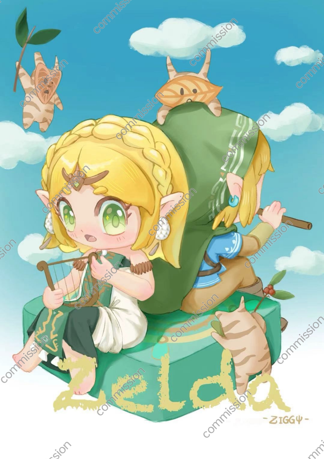 塞尔达传说q版_ziggy插画-站酷ZCOOL