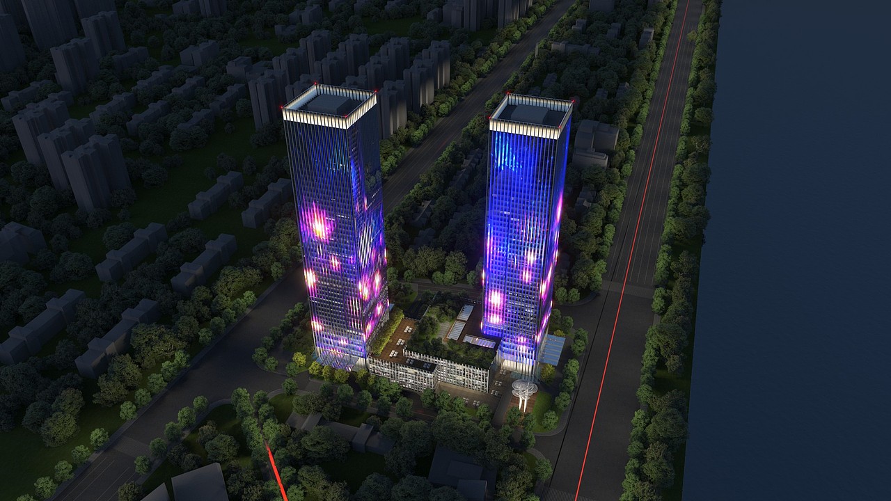 【实模渲染】灯光亮化设计----建筑灯光秀_灯光亮化张滑滑-站酷ZCOOL