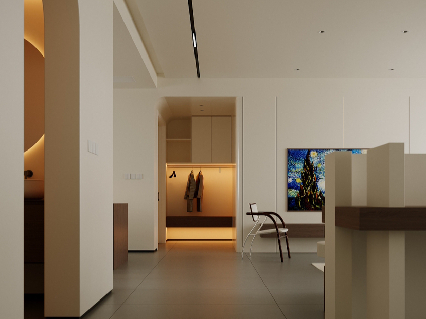 用体态轻盈来形容的130平家装大平层_冒蓝火的cpu-站酷ZCOOL