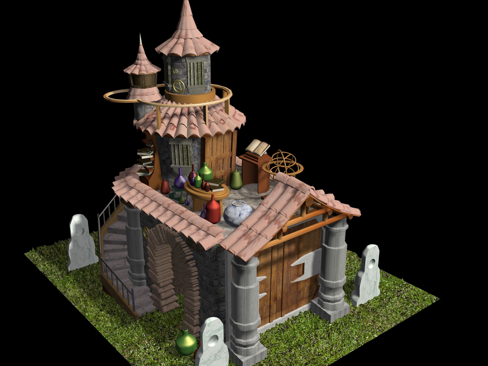 3Dmax建模 房子_但但er-站酷ZCOOL