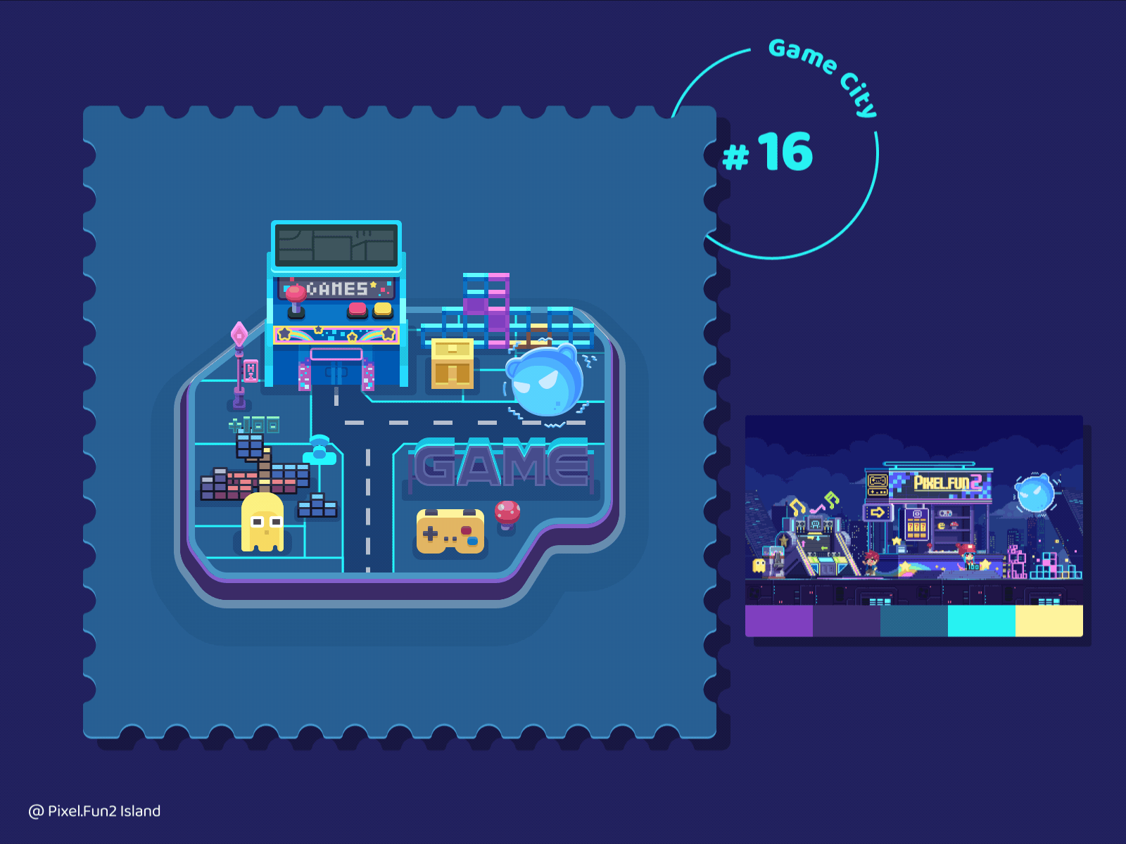 Pixel.Fun2岛地图16、18_Lelusen-站酷ZCOOL