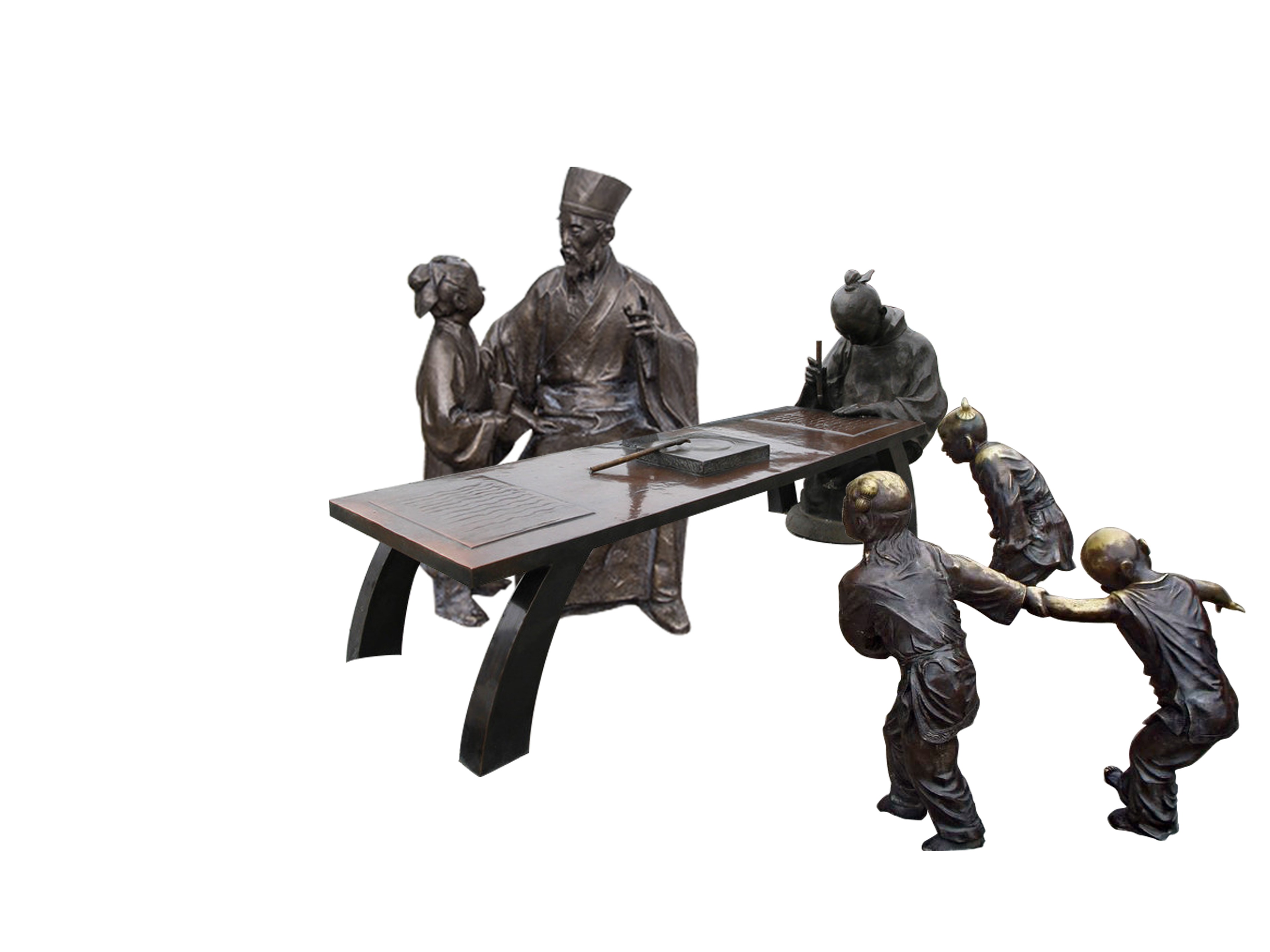 《王阳明讲学》群雕_珞华-站酷ZCOOL